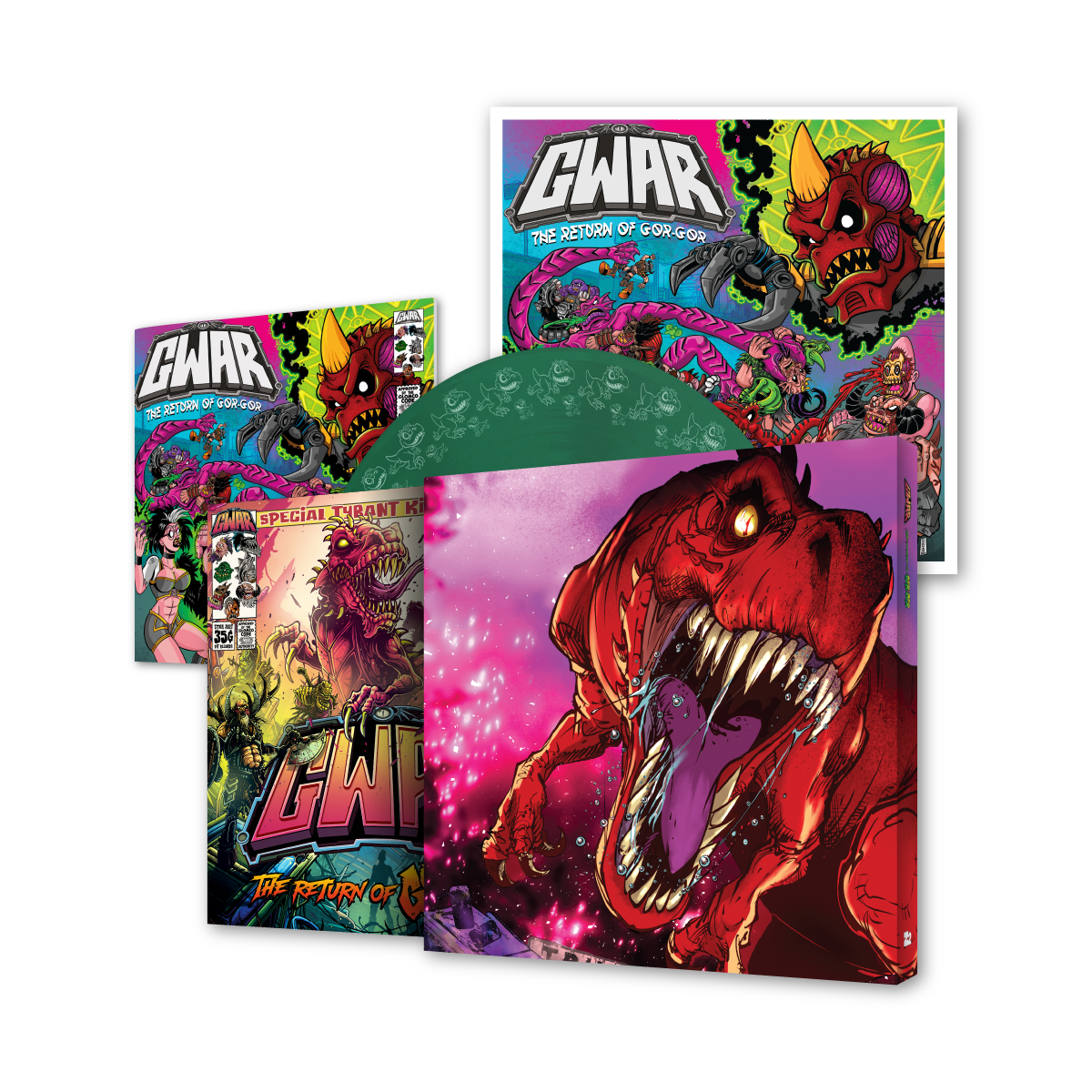 GWAR: 'The Return of Gor Gor' Deluxe Comic Book + Vinyl LP (Limited Ed ...